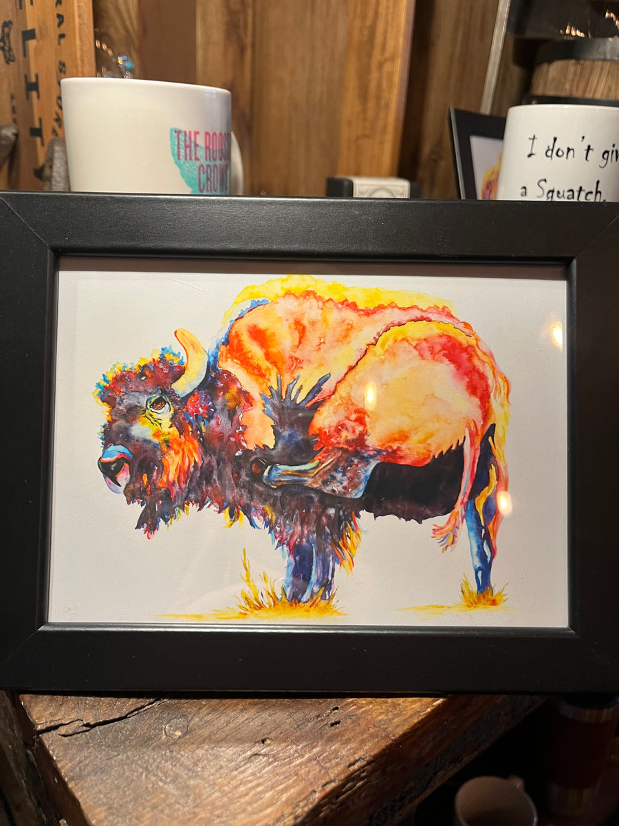 “Itchy Bison” Art Print – Gunpowder & Cabernet