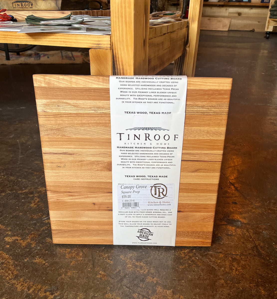 Canopy Grove Square Cutting Board – Gunpowder & Cabernet